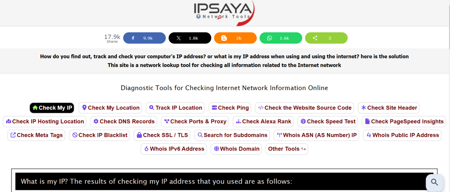 What is IPSaya? Guide to IP address using IPSaya