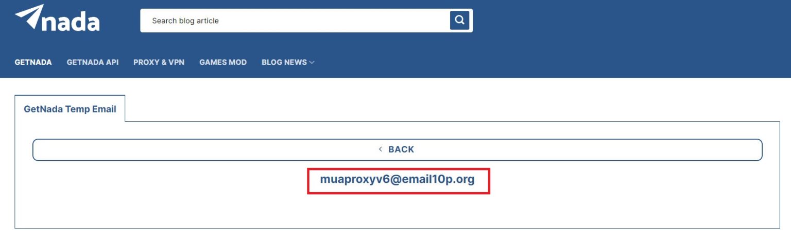 GetNada là gì? Cách tạo mail tạm thời nhanh chóng
